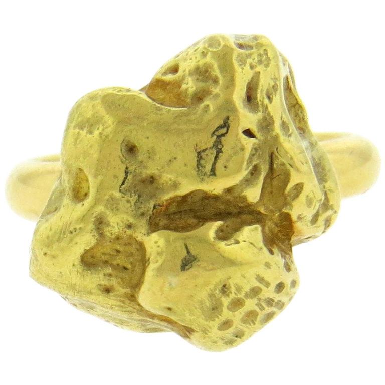 Solange Azagury Partridge Gold Nugget Ring at 1stDibs