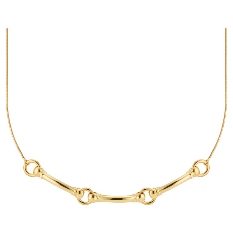 22 Karat Gold Vermeil Senelagos Bar Trio Choker by Chee Lee Designs For ...