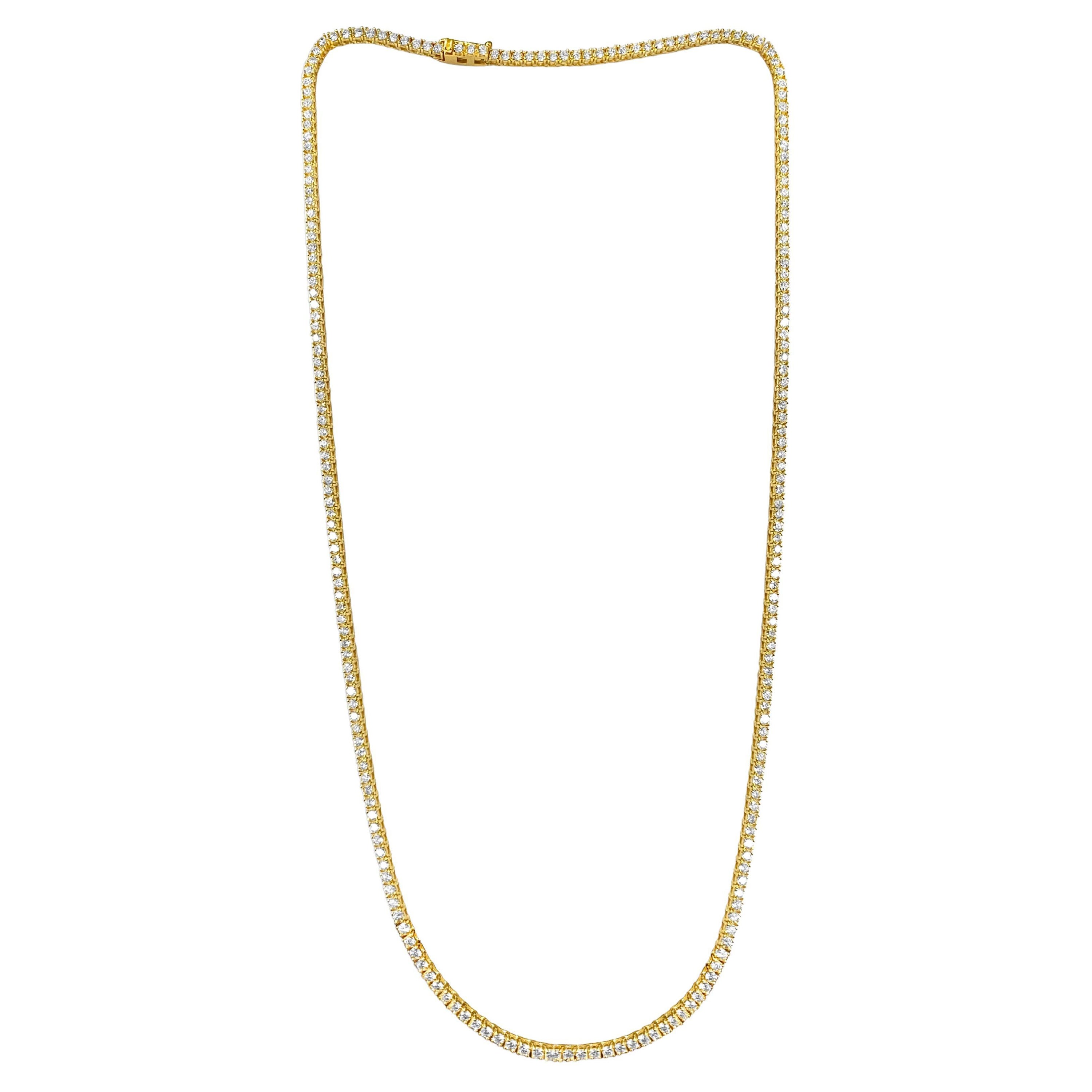 Collier tennis en diamants 23 carats VVS - En vente sur 1stDibs