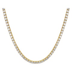 32 Inch Diamond Gold Opera Tennis Necklace For Sale at 1stDibs | long ...