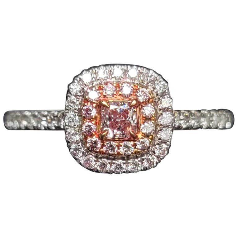 Beautiful Natural Pink Diamond Ring For Sale at 1stDibs