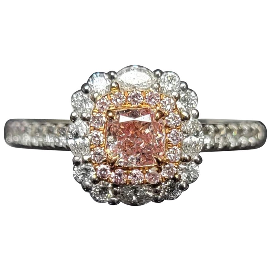 Beautiful Natural Fancy Pink Diamond Ring For Sale at 1stDibs
