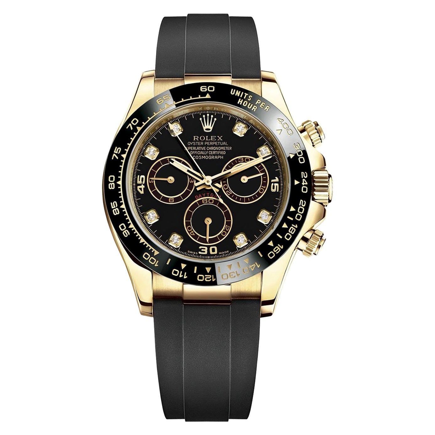 Rolex Cosmograph Daytona 18kt Everose Gold Ceramic Chronograph Croc ...