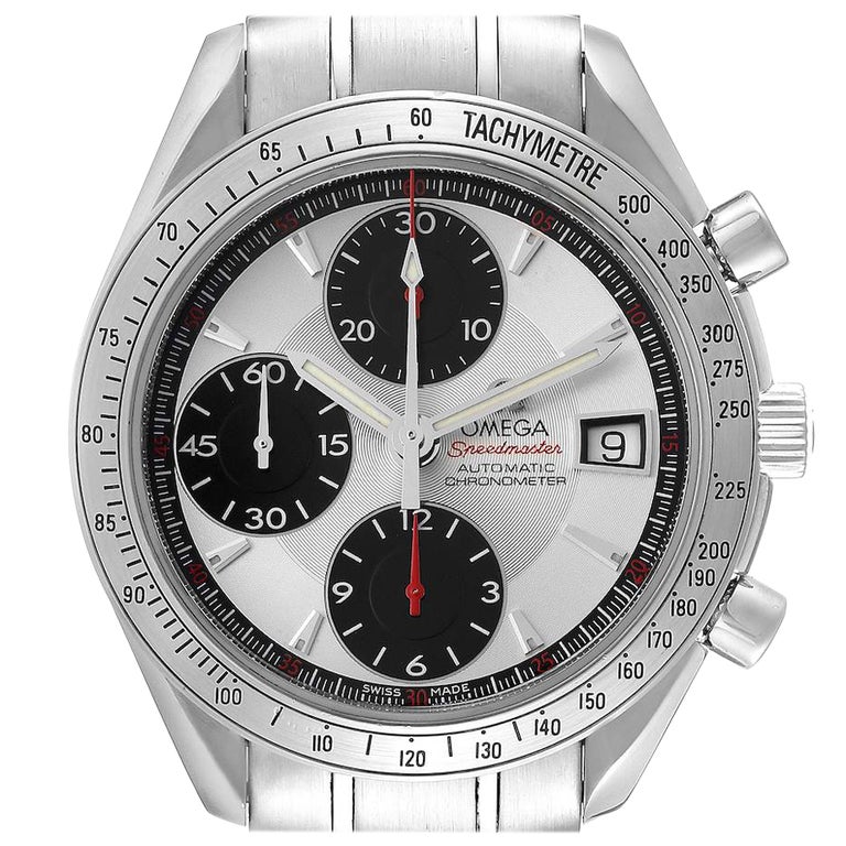 Omega Speedmaster Day-Date Panda Dial Mens Watch 3211.31.00 Card at 1stDibs