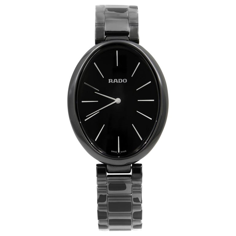 Rado Esenza Touch Black Dial Ladies Ceramic Quartz Watch R53093152 at ...