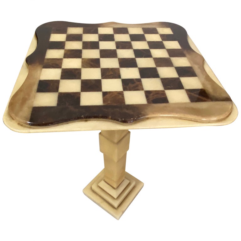 Marble Coffee Table for Checkers and Chess For Sale at 1stDibs