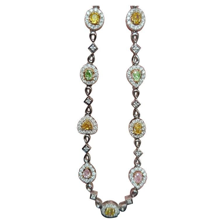 Natural Fancy Color Diamond Bracelet For Sale at 1stDibs