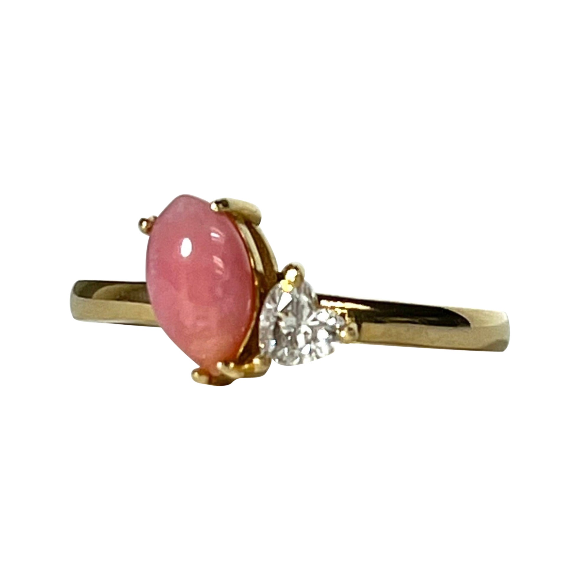 Antique Diamond Conch Pearl Ring at 1stDibs
