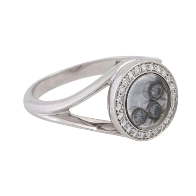 CHOPARD Happy Diamonds Square Floating Ring For Sale at 1stDibs