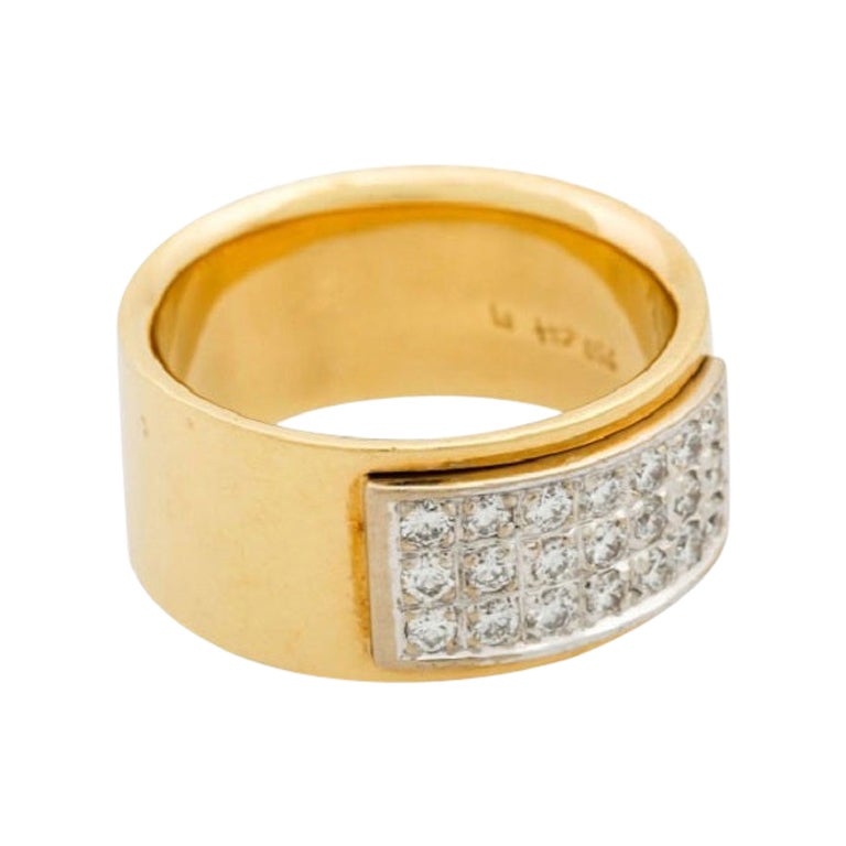 Band Ring with 21 Brilliant-Cut Diamonds Totaling Approx. 0.52 Ct For ...