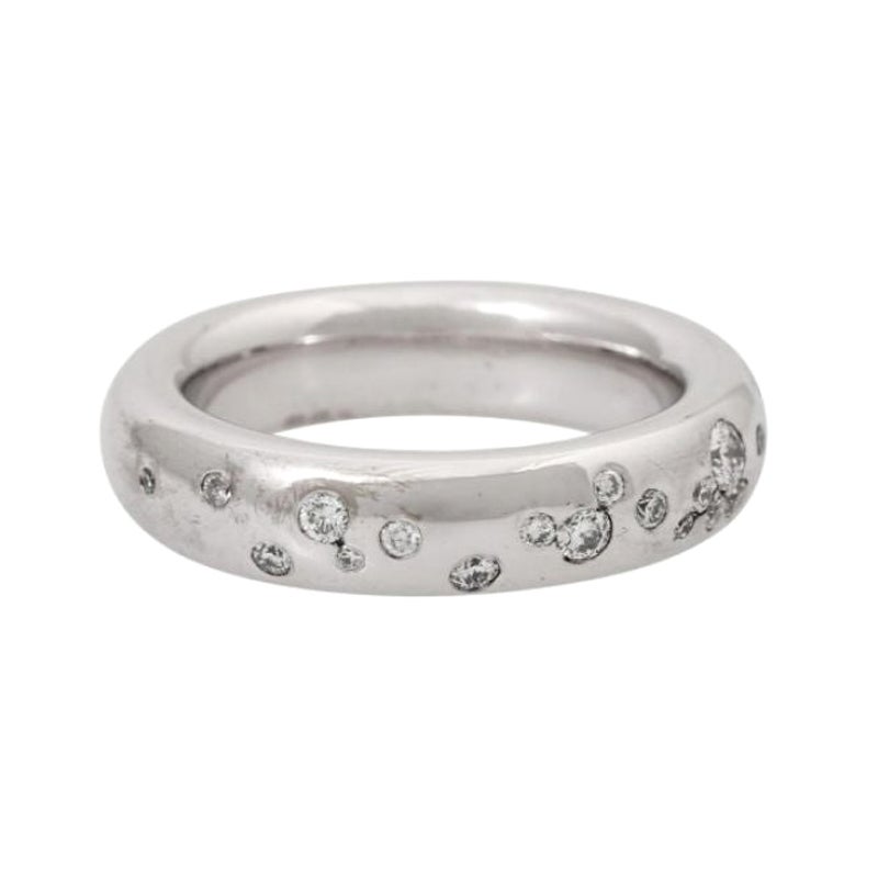 Braided 18K gold ring 'Helioro by Kim' WEMPE, set with 36 diamonds, For ...
