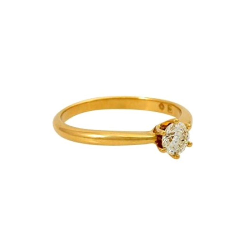 Band Ring with Brilliant Approx. 0.40 Ct For Sale at 1stDibs