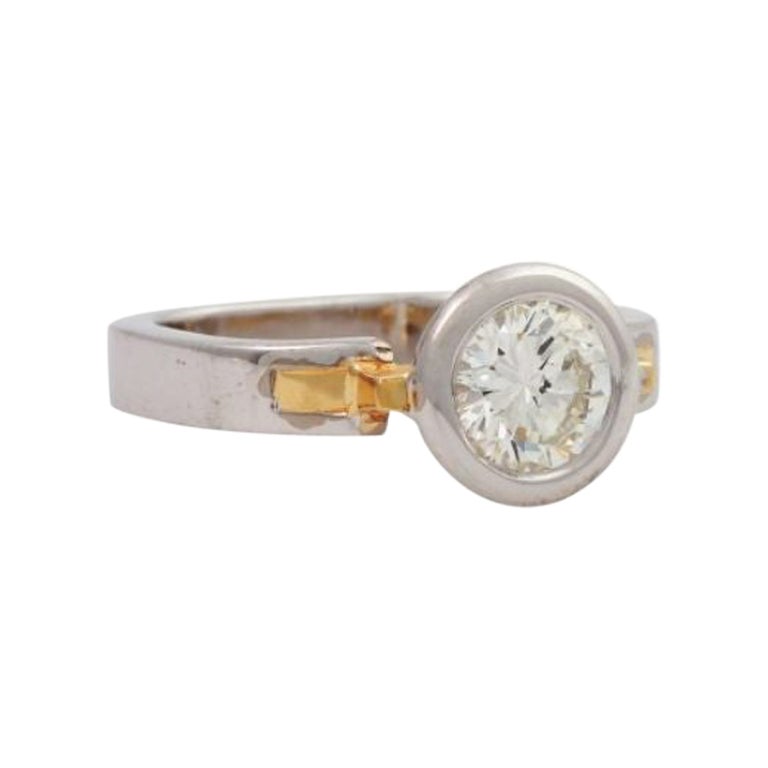 Solitaire Ring with Brilliant 1.33 Ct For Sale at 1stDibs