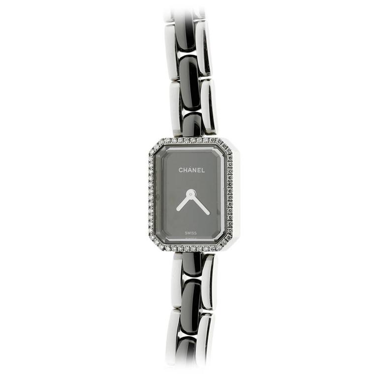 Chanel Ladies Stainless Steel Diamond Ceramic Premiere Quartz ...