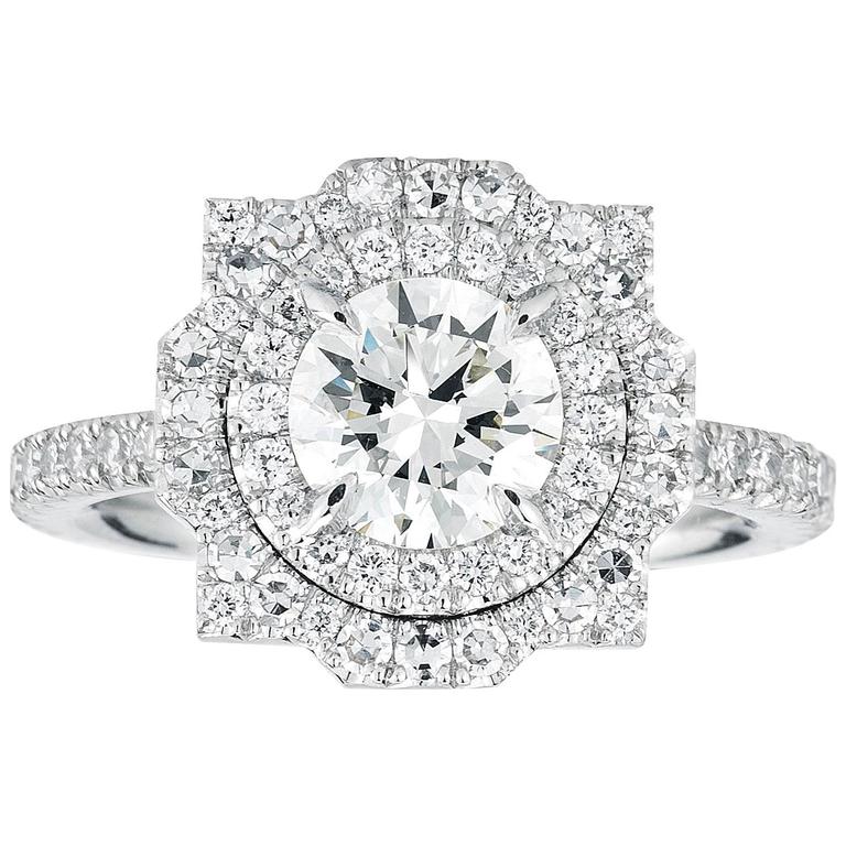 Forevermark Round Brilliant Diamond Ring For Sale at 1stDibs