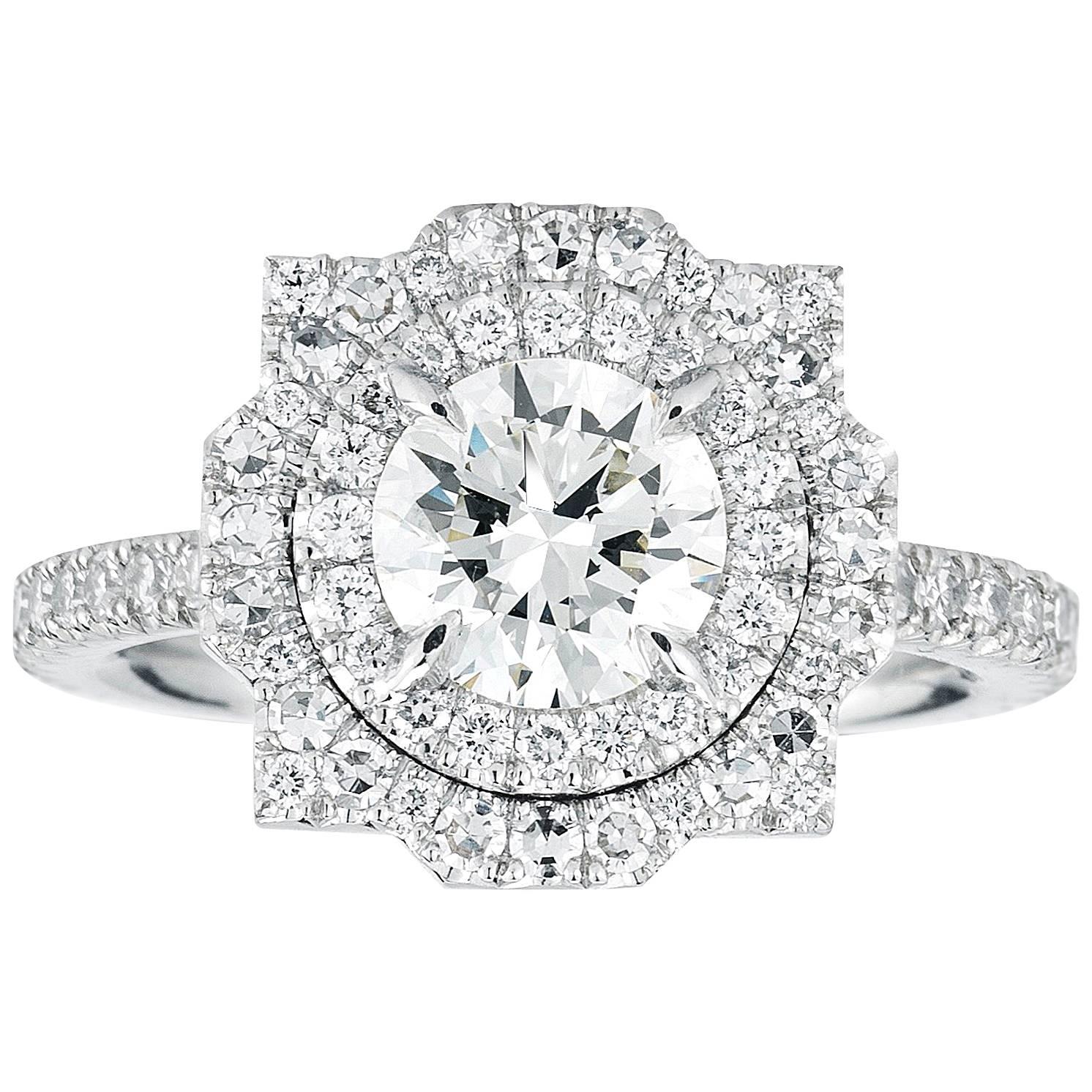 Forevermark Round Brilliant Diamond Ring For Sale at 1stDibs