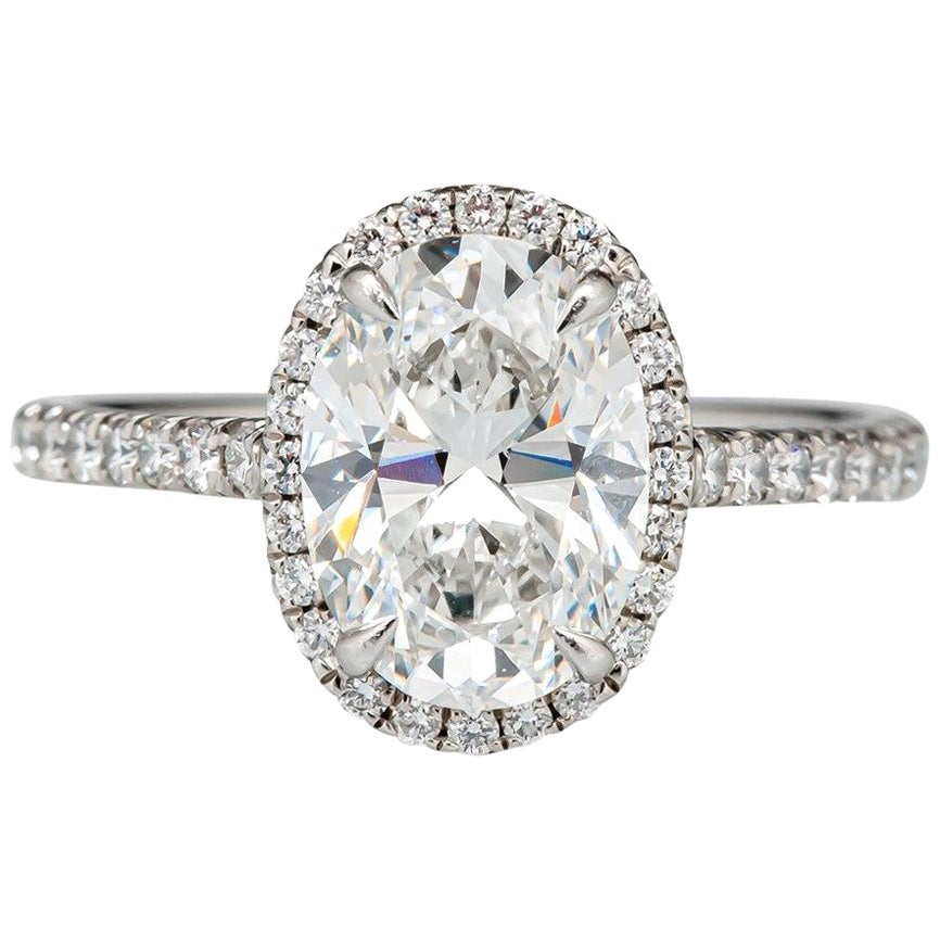 Oval Diamond Weighing 1.50 Carat, F Color, VVSI Clarity, GIA, Bondanza ...