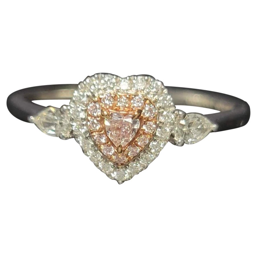 Gorgeous Natural Fancy Pink and Yellow Diamond Ring For Sale at 1stDibs