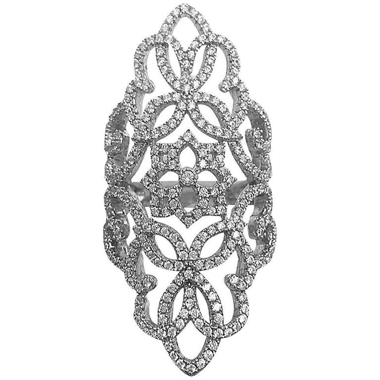 Fashionable Diamond Gold Ring at 1stDibs