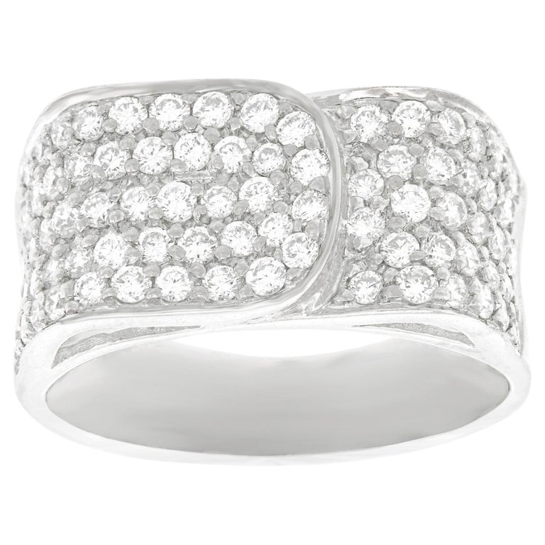 Carl Bucherer Diamond-Set Post-Modern Buckle Ring at 1stDibs
