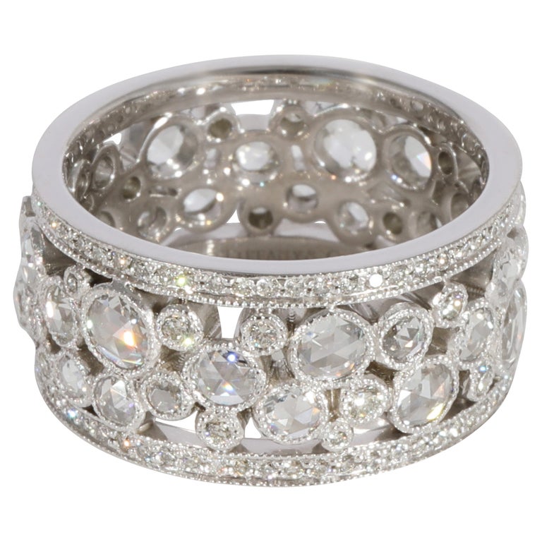 Tiffany and Co. Cobblestone Diamond Band in Platinum 2.10 CTW at 1stDibs