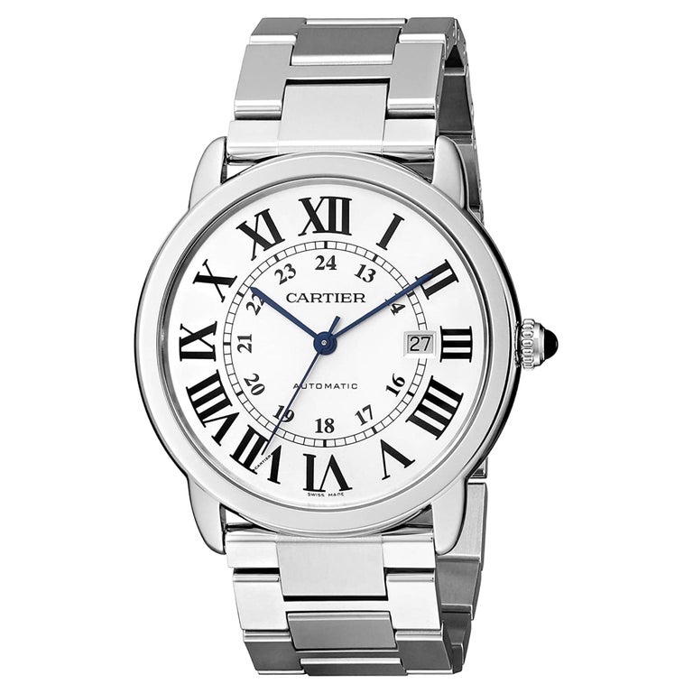 Cartier Ronde Solo De Date Watch Automatic Movement Steel For Sale at ...