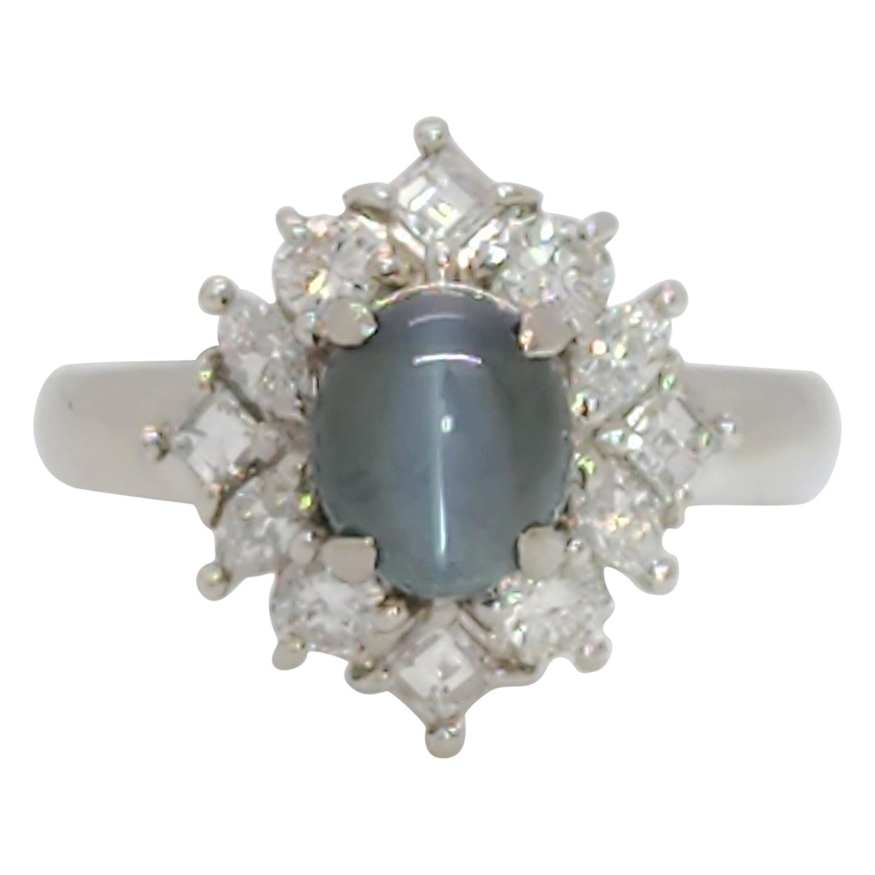 Rare Antique Russian Alexandrite Diamond Cluster Ring at 1stDibs ...