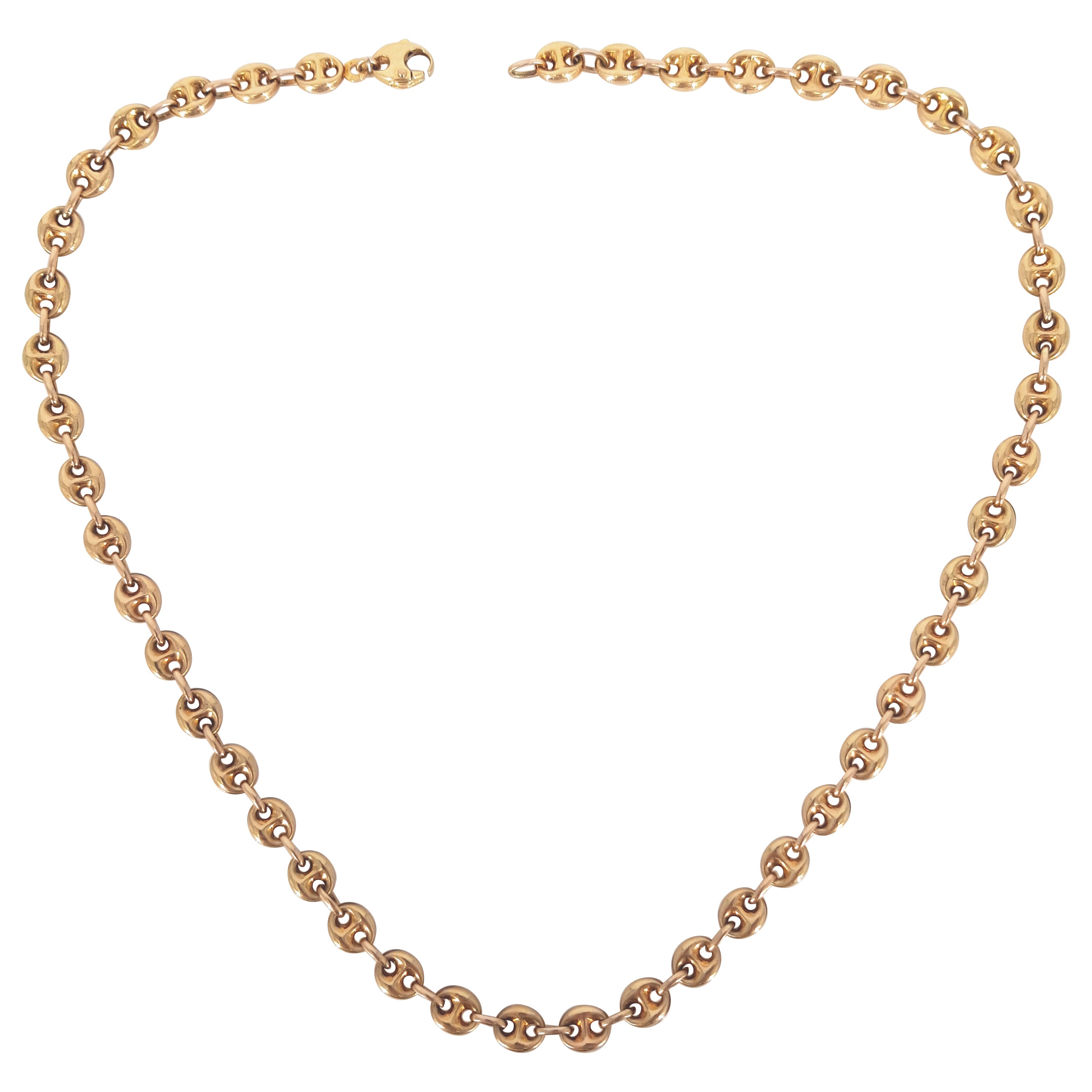 9ct Gold Necklace For Sale at 1stDibs