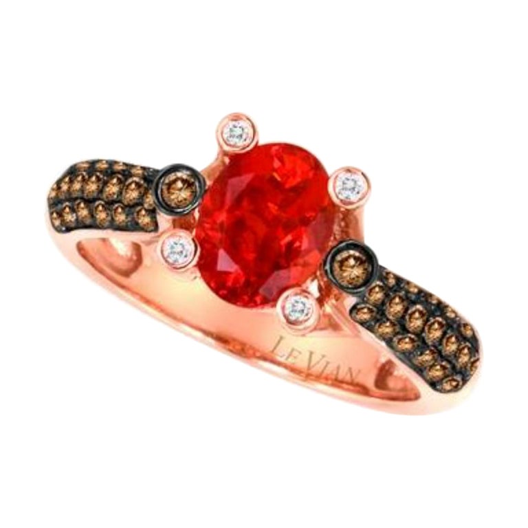 Le Vian Ring featuring Neon Tangerine Fire Opal For Sale at 1stDibs