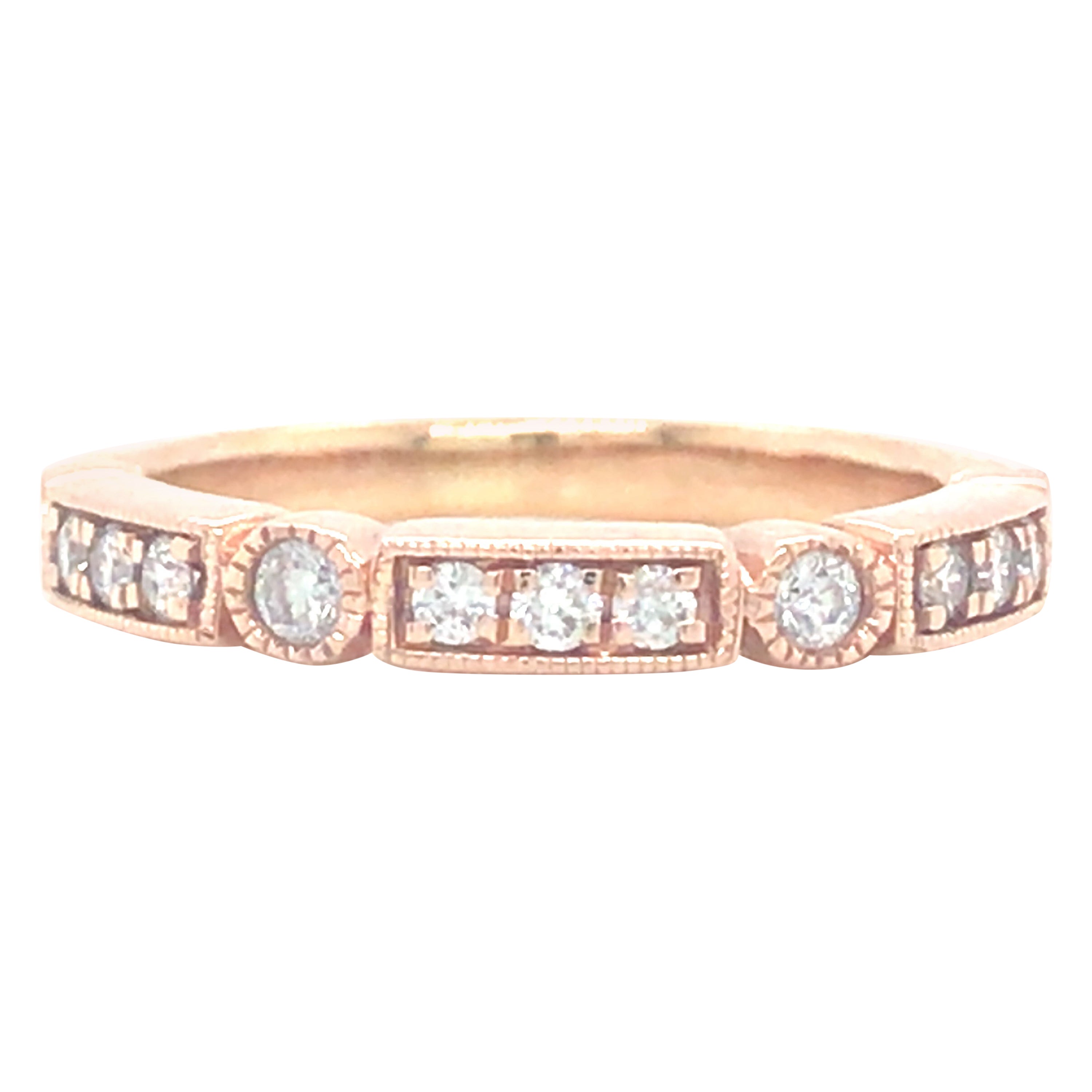 ROSE CUT DIAMOND Gold BAND at 1stDibs