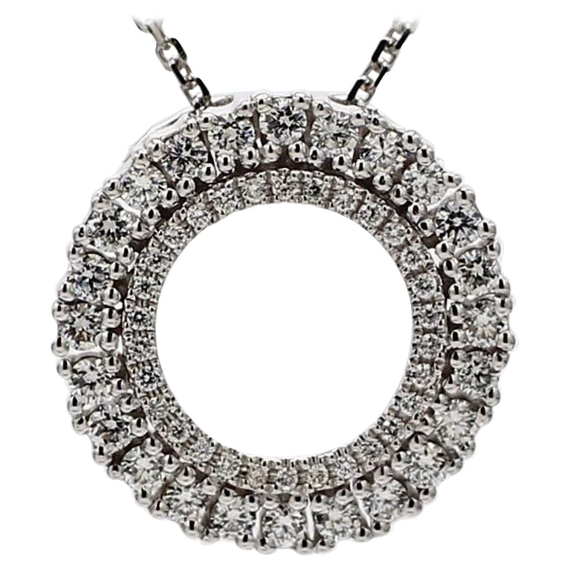 White Diamond Pendant, 11.52 Carat For Sale at 1stDibs
