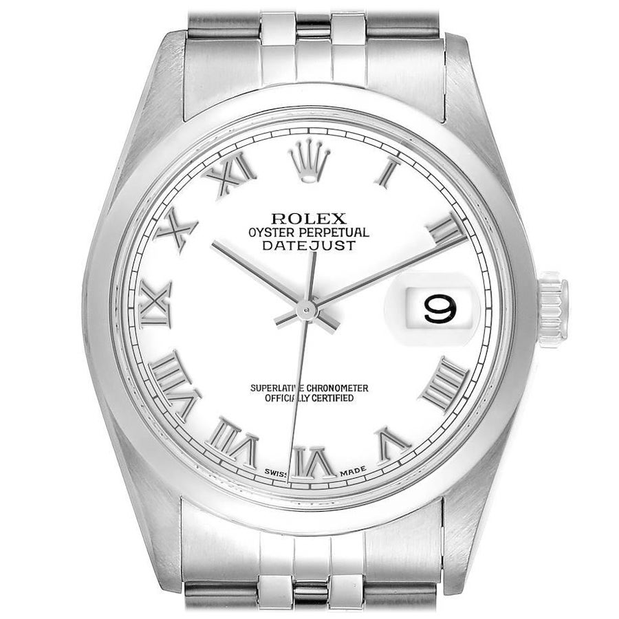 Rolex Montre Datejust en acier avec cadran bleu et bracelet Oyster pour ...