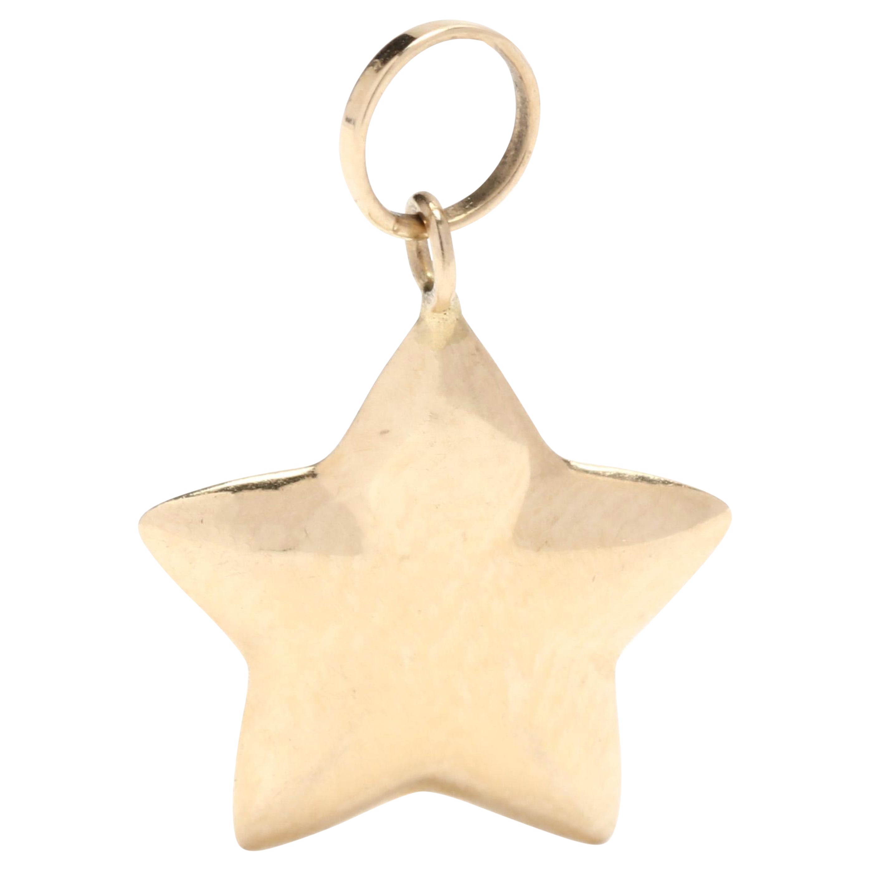 Vintage Gold Umbrella Charm, 18k Yellow Gold, Length 1 Inch, Medium ...