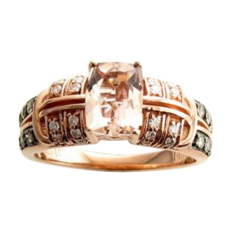 Le Vian Chocolatier Ring featuring Peach Morganite Chocolate Diamonds ...