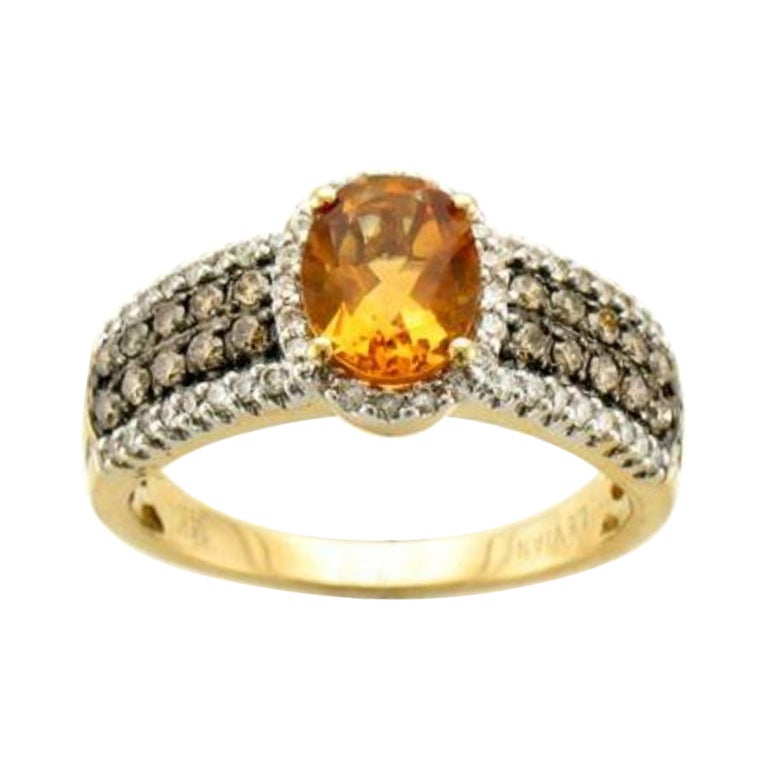 Le Vian Chocolatier Ring Featuring Cinnamon Citrine Chocolate Diamonds ...