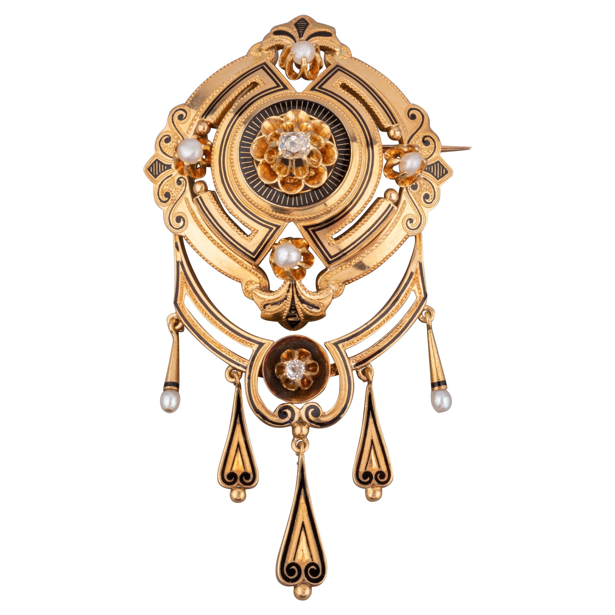Antique Napoleon III Brooch For Sale at 1stDibs
