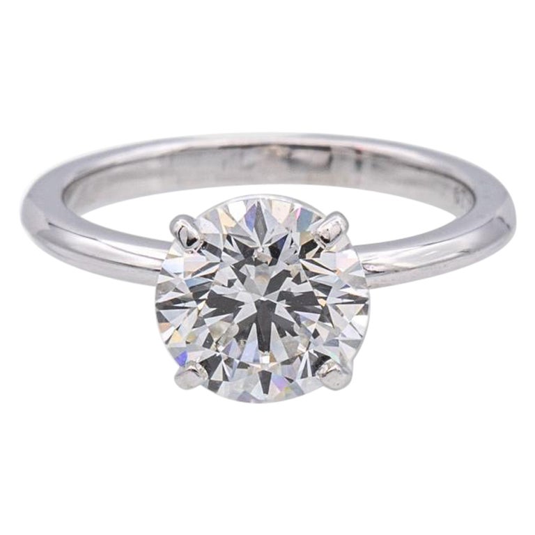 Tiffany and Co. True Platinum Round Diamond 1.37ct. HVVS1 Engagement ...