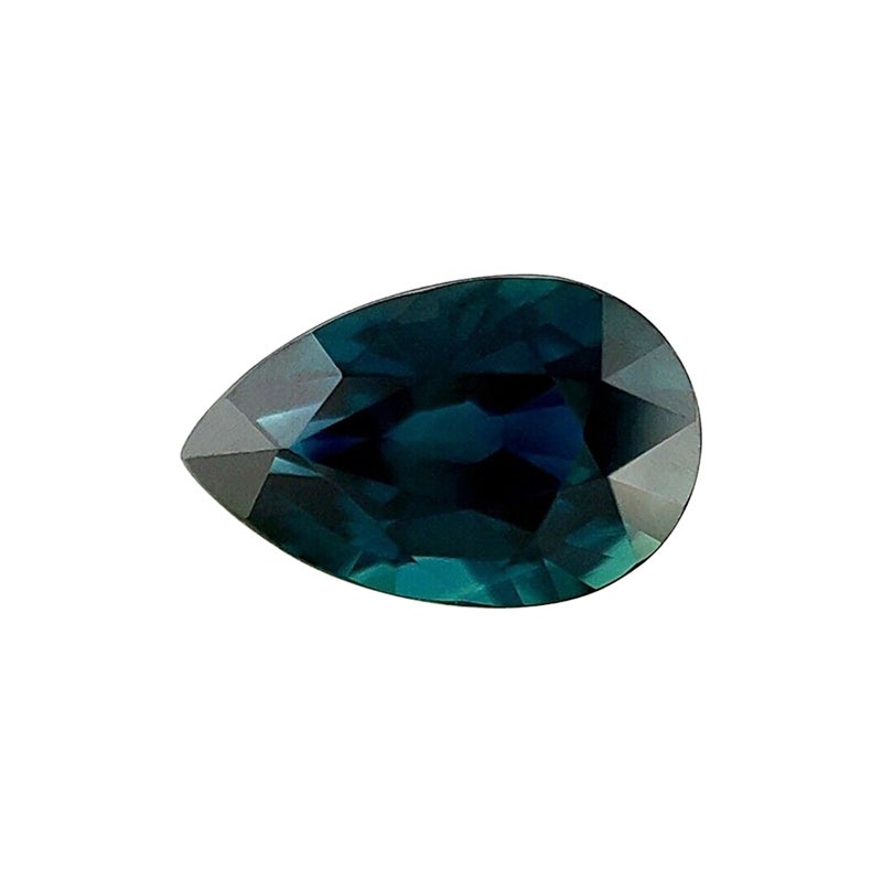 FINE Deep Blue Sapphire 1.02ct Pear Teardrop Cut RARE Loose Gemstone ...