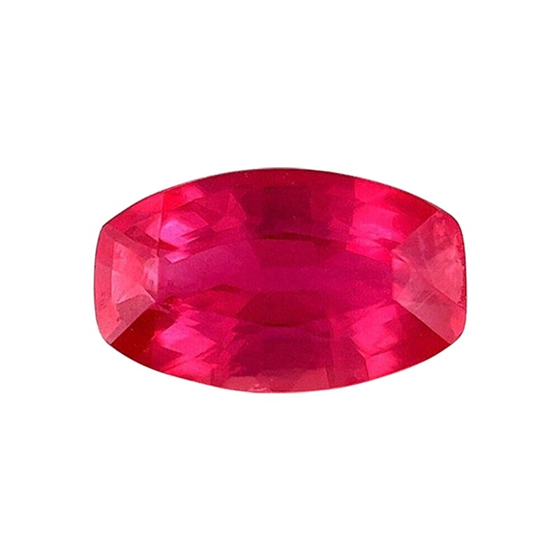 4.06 Carat Unheated Natural Red Ruby Cushion Cut Gem For Sale at 1stDibs