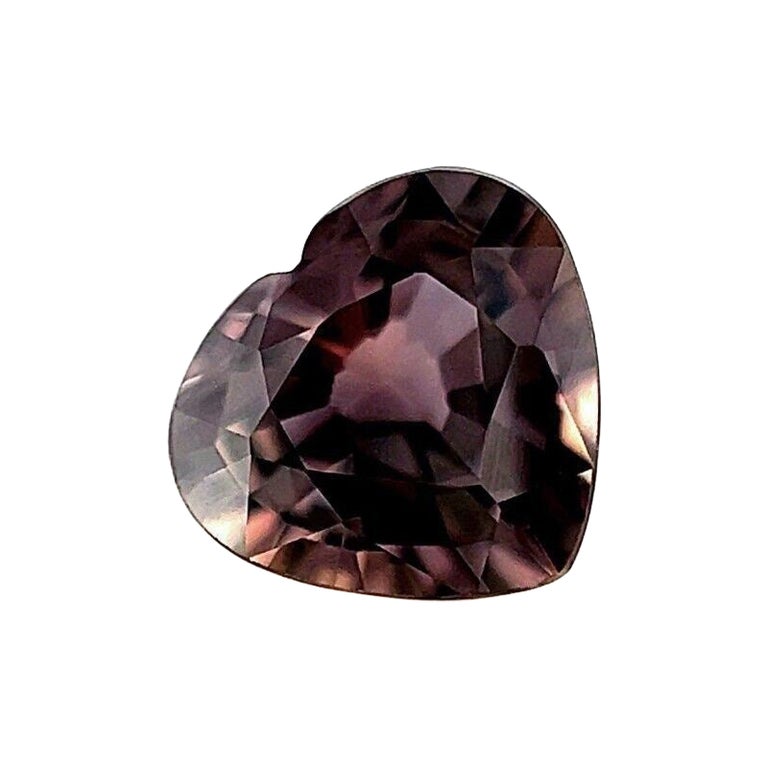 Fine Deep Purple Sapphire 0.54ct Heart Cut Rare Loose Cut Gem VVS For ...