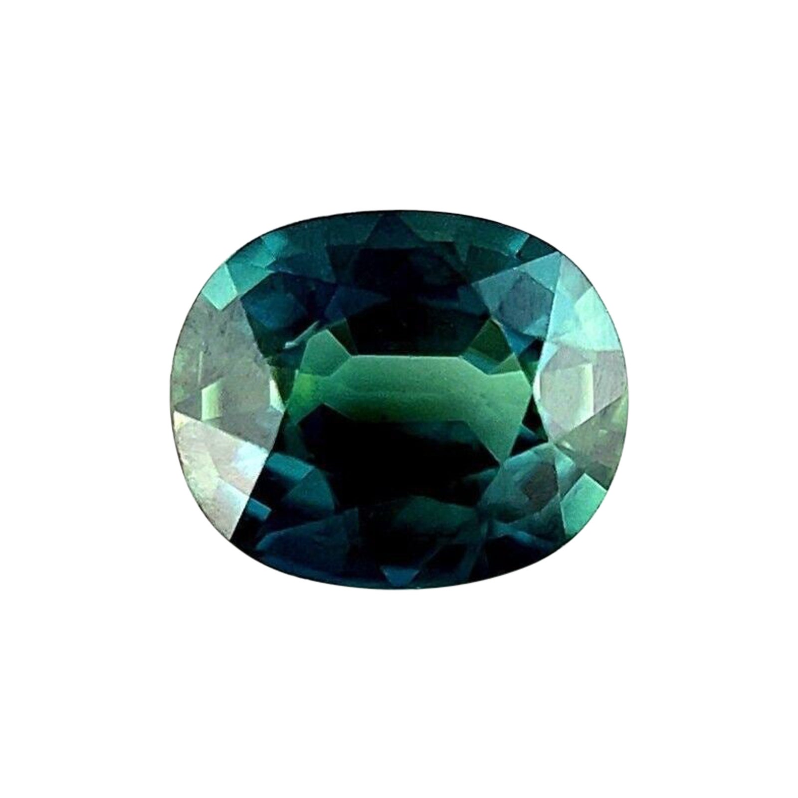 Fine Australian Green Blue Bi Colour Sapphire 0.99ct Heart Cut Rare Gem ...