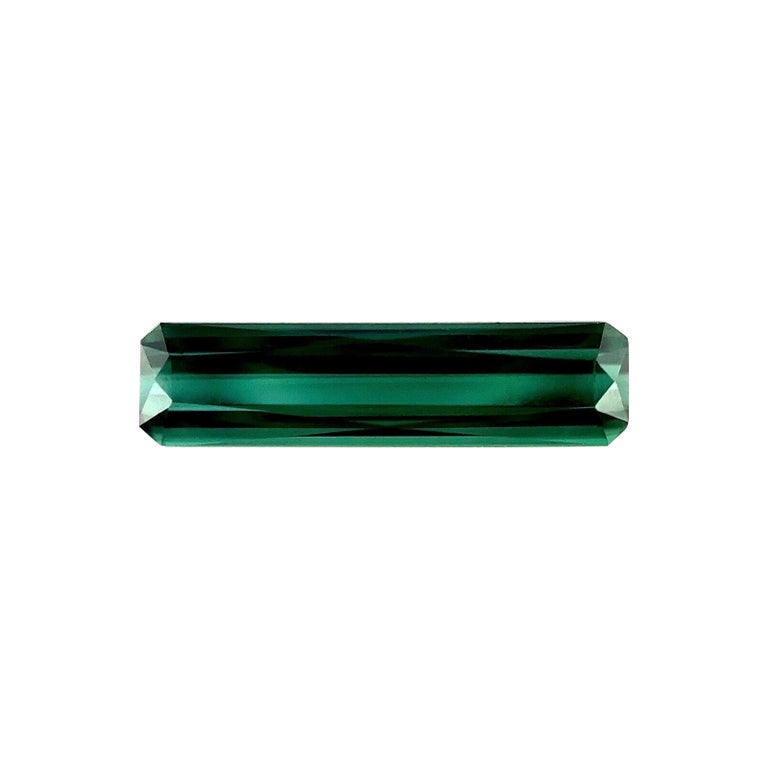 1.56ct Fine Blue Green Indicolite Tourmaline Emerald Cut Rare Gem For ...