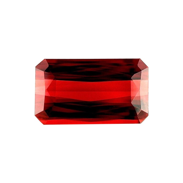 Rare 2.50ct Vivid Purple Red Rhodolite Garnet Emerald Octagon Cut Gem ...