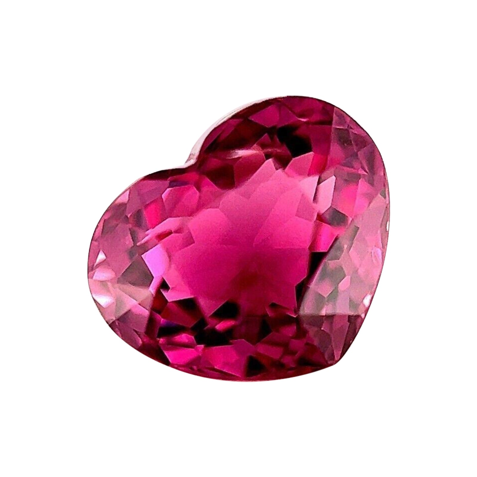 Fine 1.58ct Pinkish Purple Rhodolite Garnet Heart Cut Loose Gem at 1stDibs