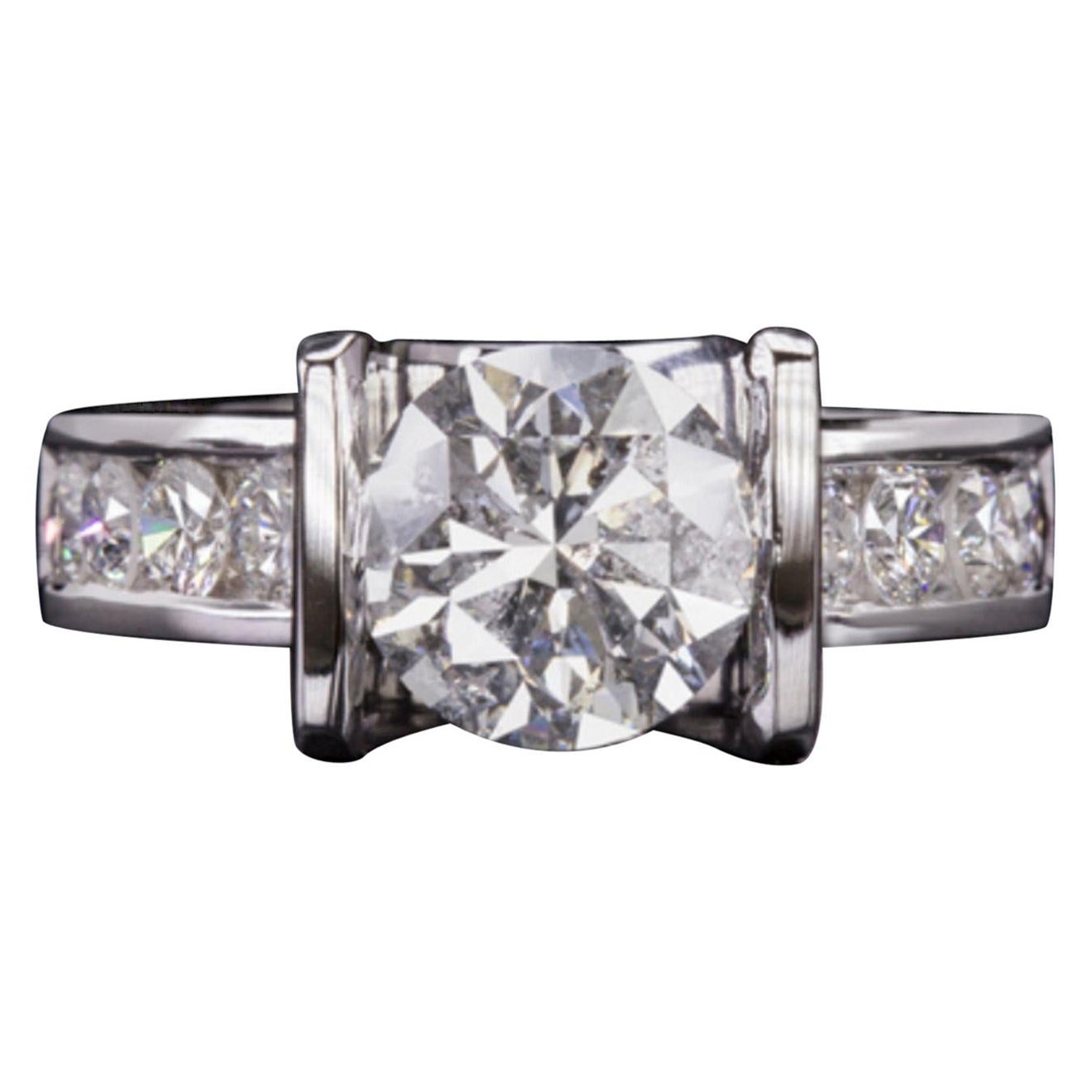 GIA Certified Natural Ascher Cut Diamond Ring For Sale at 1stDibs