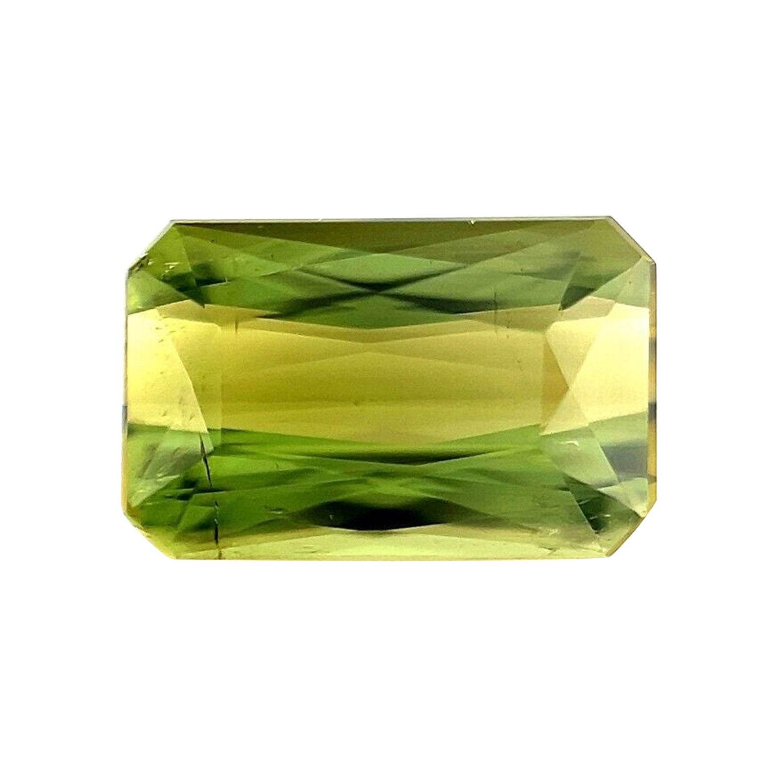 Fine 2.33ct Vivid Green Tourmaline Fancy Scissor Emerald Octagon Cut ...