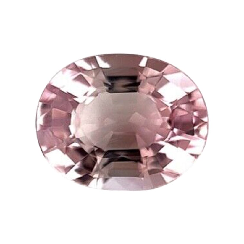 2.44ct Light Pink Oval Tourmaline Cut Rare Cut Natural Loose Gemstone ...
