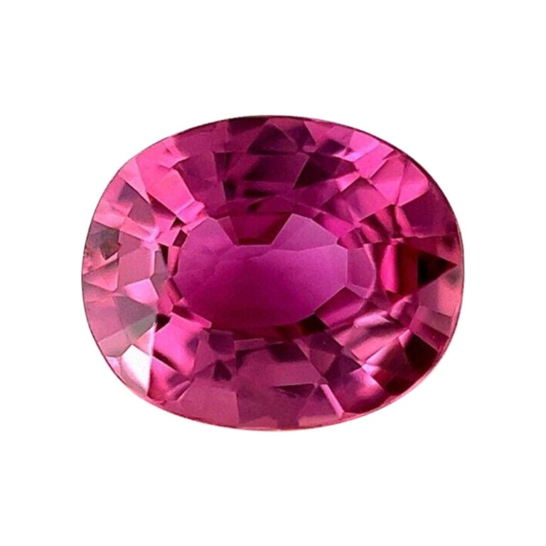 1.02ct Fine Vivid Purple Pink Sapphire GRA Certified Untreated Oval For ...