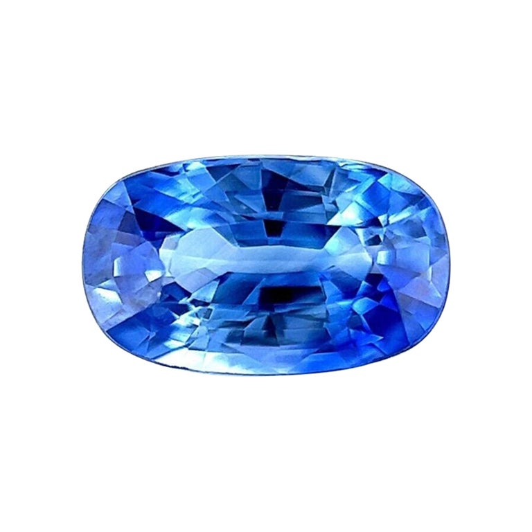 0.54ct Fine Cornflower Ceylon Blue Sapphire Oval Cut Rare Loose Gem For Sale at 1stDibs