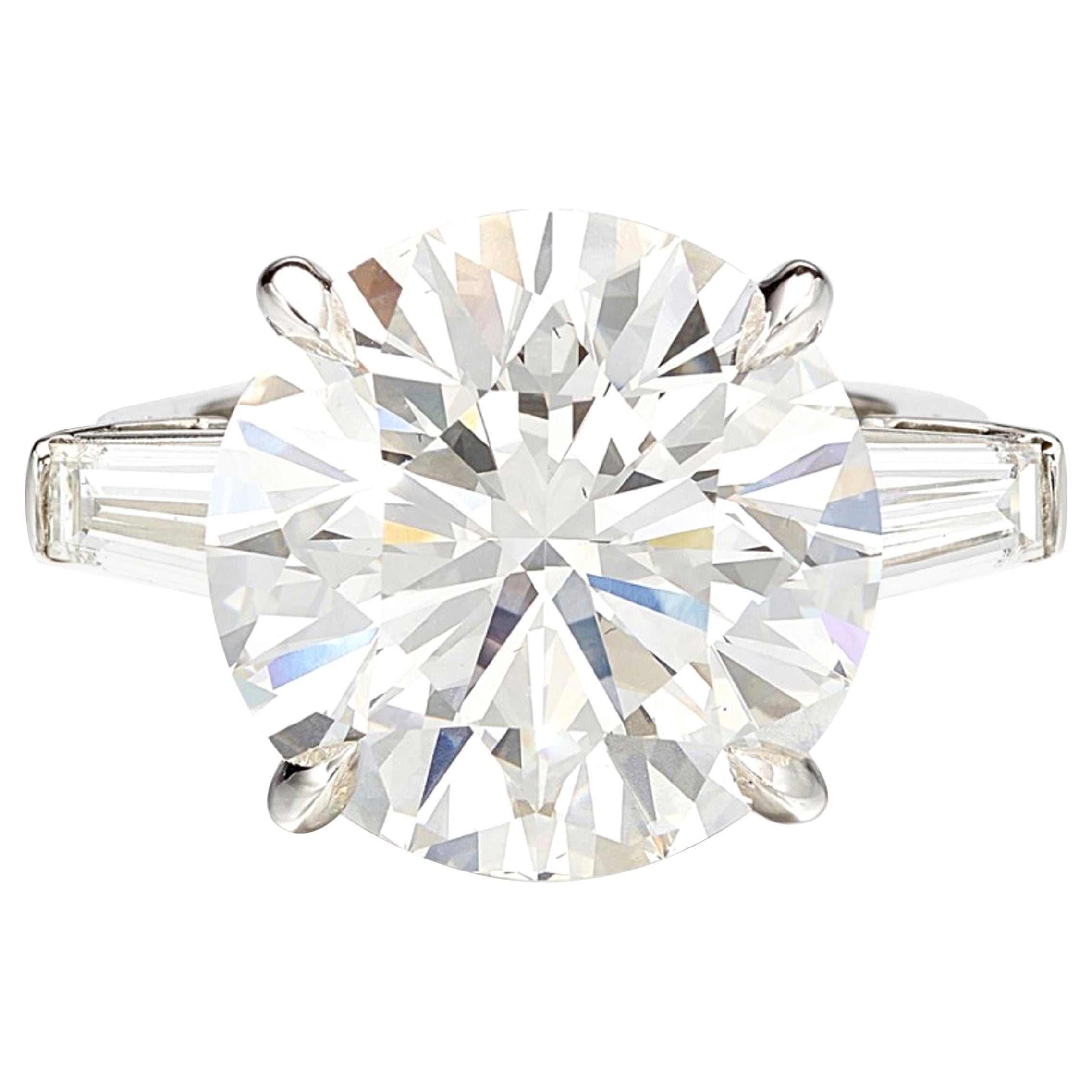 GIA Certified 3 Carat Emerald Cut Diamond Ring Triple Excellent Cut For ...